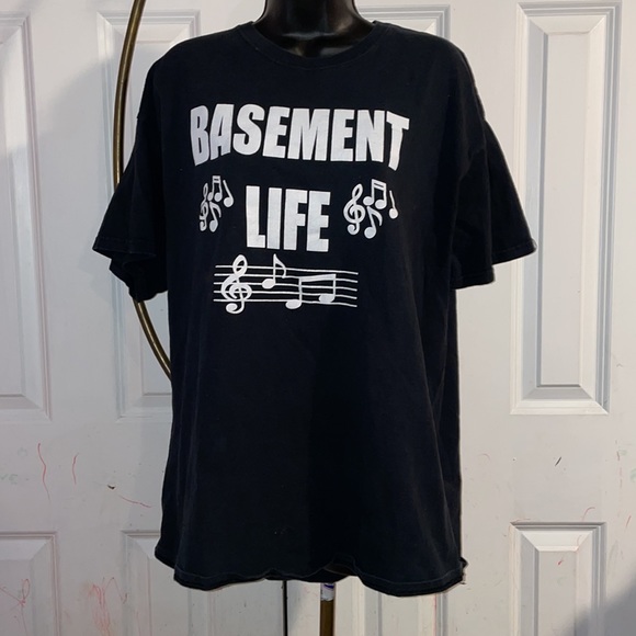 Gildan | Shirts | Basement Life Cotton Tee | Poshmark